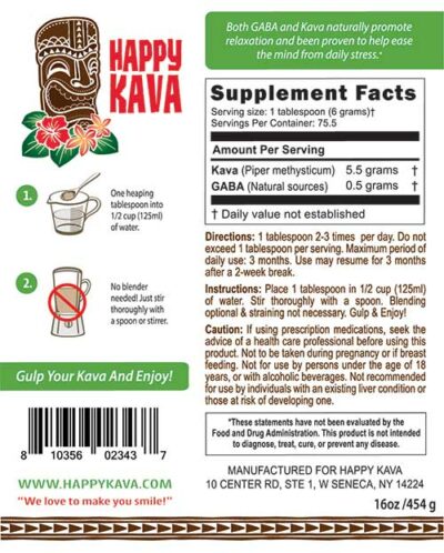 Happy Kava Instant GABA Kava Mix | Kava.com